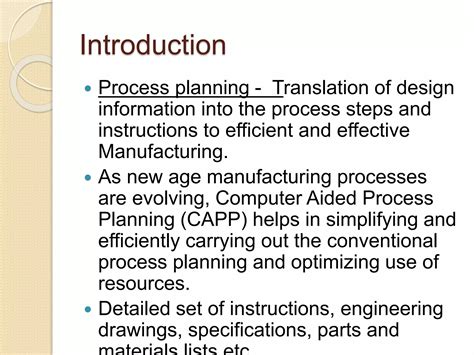 Computer Aided Process Planning Capp Pptx Computing Technology And Computing