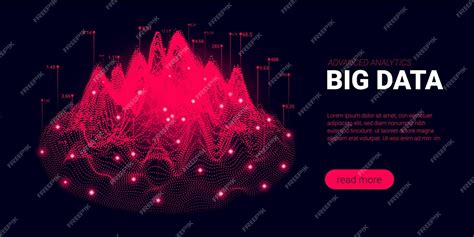 Premium Vector Big Data Analysis Background Information Stream