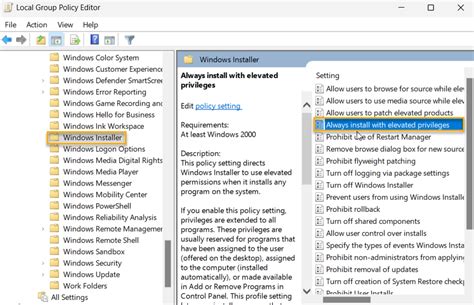 Ensure Always Install With Elevated Privileges Is Set To Disabled