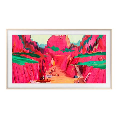 75 The Frame Rammi Sand Gold Samsung Raflandis