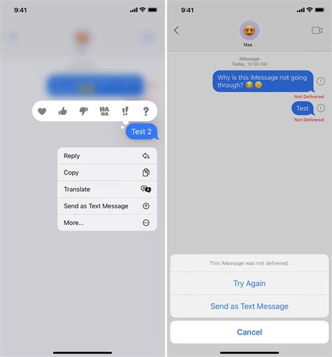 failed text messages iphone
