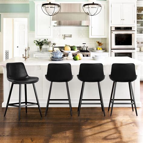 Cozyman 24 Inch Counter Stool Modern Bucket Barstools