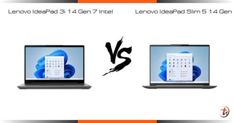 Banding Lenovo Ideapad I Gen Intel Dan Lenovo Ideapad Slim Gen Spesifikasi Dan