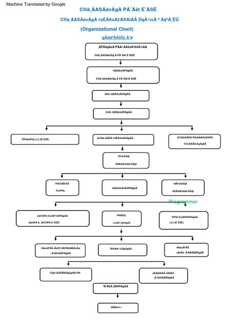 Organogram 1 Translating Pdf