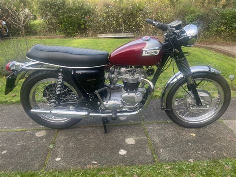 1969 Triumph Bonneville T120 Red Manual 4 Speed In Northfleet United
