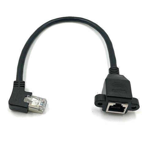 Gigabit Ethernet Elbow 90 ° Cable Extension Cable Vicedeal