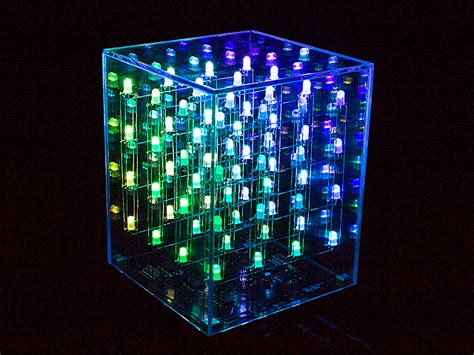 4x4x4 Multi Color Led Cube