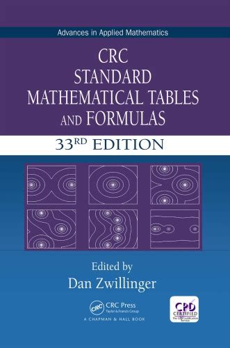 Crc Standard Mathematical Tables And Formulas Zwillinger Ebook Online