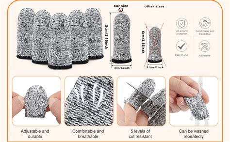 Zfyoung 14pcs Finger Cover Protector Anti Cut Fingertip