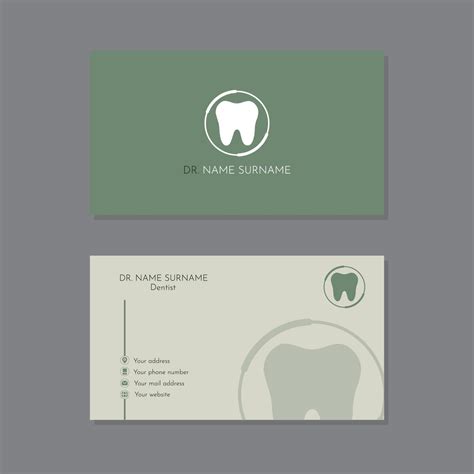 Editable And Printable Blue Dental Business Card Template Qr Code