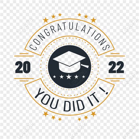 Graduation Class Of 2022 Logo Banner Banner Label End Of Semester