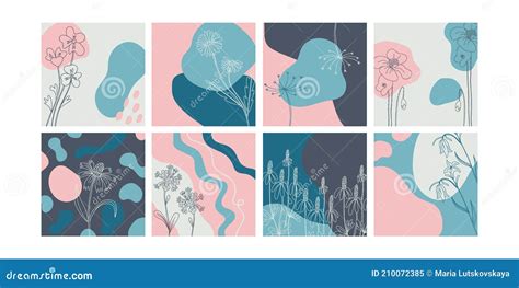 Blob Shapes Vector Set Organic Abstract Splodge Elemets Collection Inkblot Simple Silhouette