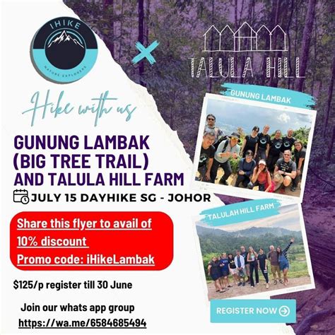 Gunung Lambak Hike And Talula Hill Farm Stay Tickets And Vouchers