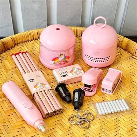 خرید و قیمت پک هدیه دخترانه لوازم تحریر یونیکورن دخترانه تک شاخ تراش