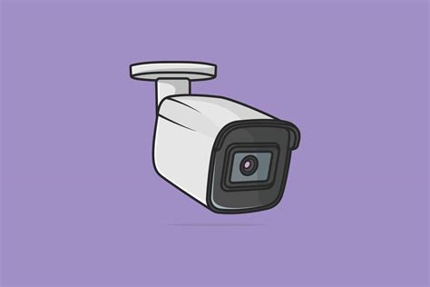 Airport Security Camera System Vector Illustration Science And