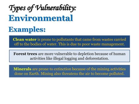 Vulnerability Pptx Environment Science