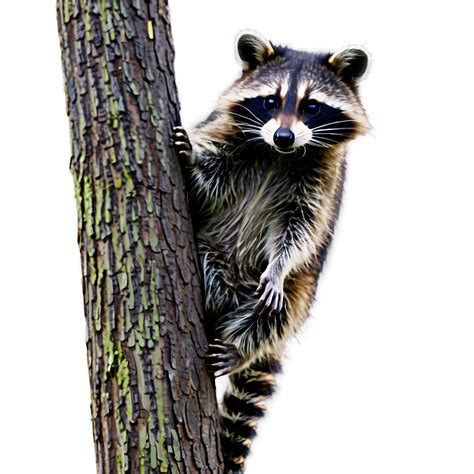 Download Raccoon Climbing Tree Png Mhj27