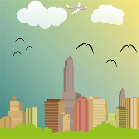Urban Skyline Vector Vector Art And Graphics