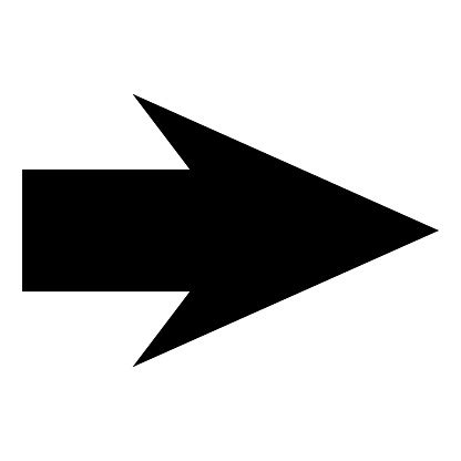 Arrow Icon Modern Simple Arrow Or Cursor Directional Arrow Flat Style