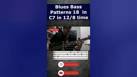 Blues Bass Patterns 18 Bluesbass Youtube