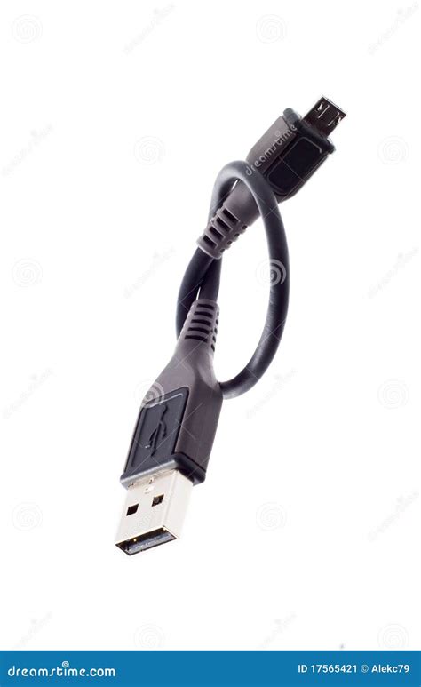 Black Usb Cable Stock Image Image Of Industry Tool