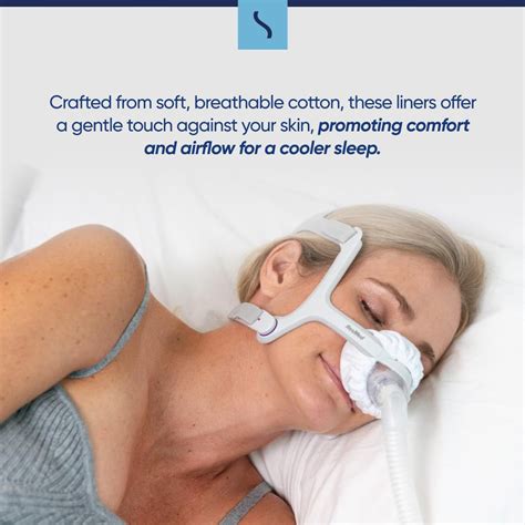Universal Nasal Cpap Mask Liners Available In White And Gray