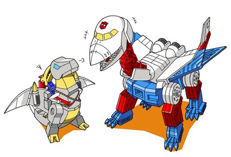 Grimlock Swoop And Sky Lynx Transformers And 1 More Drawn By Beni
