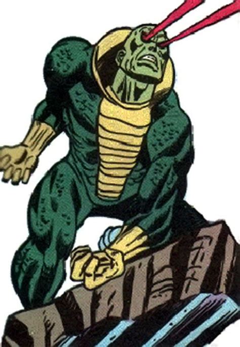 Basilisk Marvel Comics Spider Man Thing Enemy Character Profile Marvel Comics Marvel