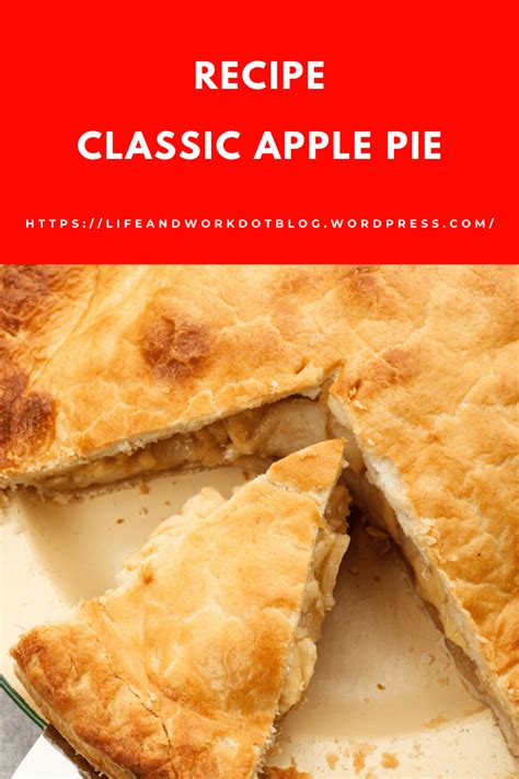 Recipe Classic Apple Pie