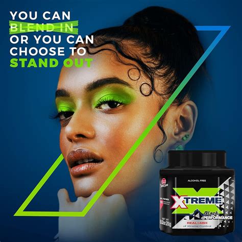Xtreme Performance Black Styling Hair Gel With Aloe Vera 882 Oz Jar