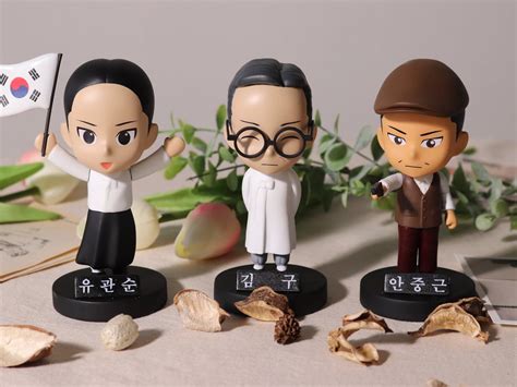 더 이상 멀게만 느끼지 않도록 독립운동가 피규어 3종세트 텀블벅 크리에이터를 위한 크라우드펀딩