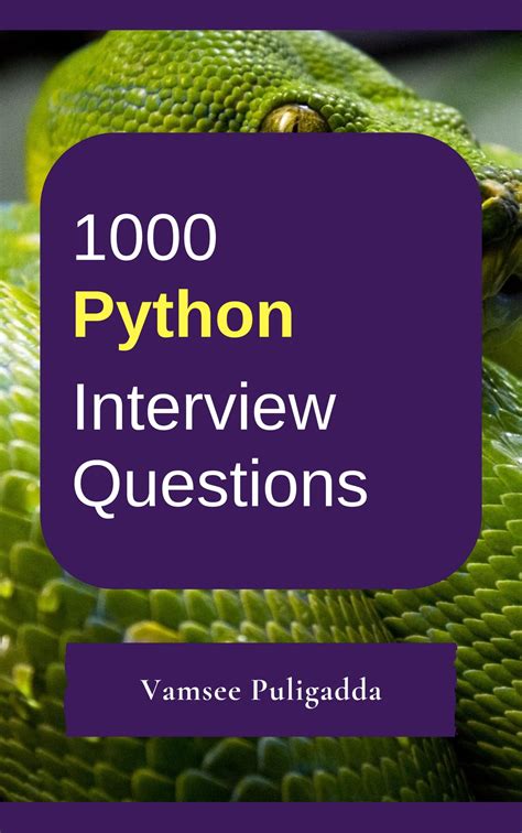 Python Interview Questions And Answers EBook By Vamsee Puligadda EPUB Rakuten Kobo