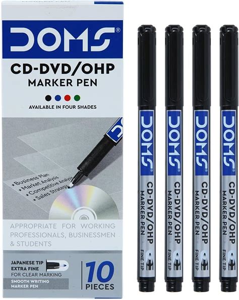 Doms Cd Dvdohp Pens Fine Tip Japanese Tip For Clear Marking Marks