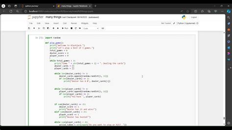 How I Made A Blackjack Game Using Python Functions Kushagra Shukla
