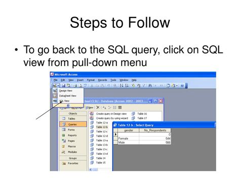 Ppt Guidelines For Extracting Data From Ms Access File Powerpoint Presentation Id3742837