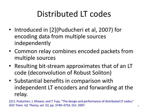 ppt distributed rateless codes with uep property powerpoint