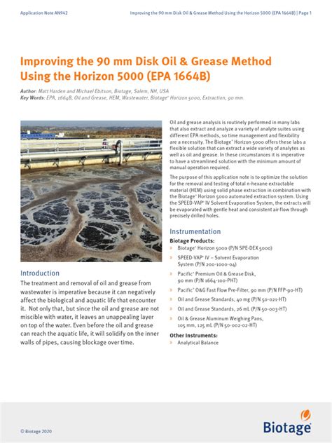 An942improvingoilgreasemethod Pdf Chemistry