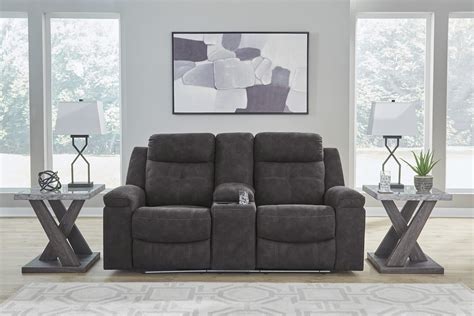 Brysonview Charcoal Reclining Living Room Set Benchcraft Furniture Cart