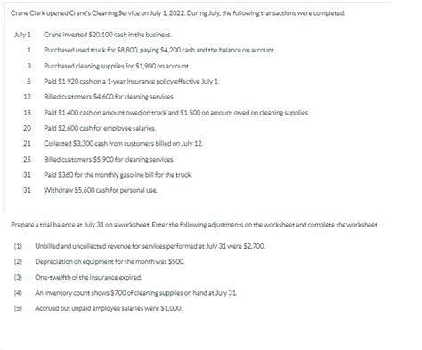 Solved Prepare Income Statement Owners Equity Statement