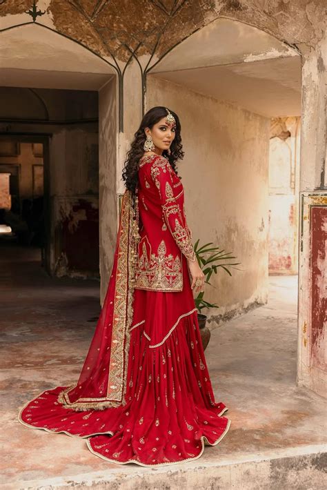 Basit Sipra Exquisite And Royal Pakistani Bridal Dresses 2025 2026 Red