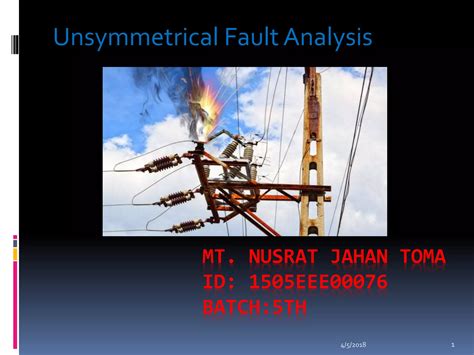 unsymmetrical fault analysis pptx