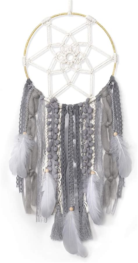 Lomohoo Large Dream Catcher Handmade Feather Dreamcatcher