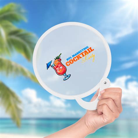 Custom Twist And Fold Hand Fans Branded Promo 24hourwristbandscom