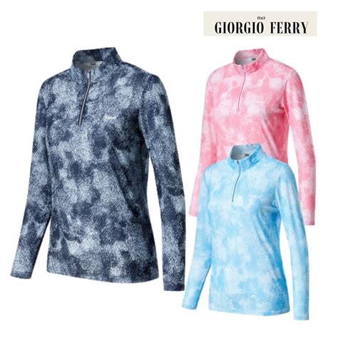 핫딜 조르지오페리 여성 포그 프린트 하프넥 집업 D 딜팡 골프용품 전문쇼핑몰