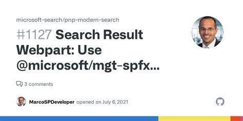 Search Result Webpart Use Microsoftmgt Spfx Instead Of Microsoft