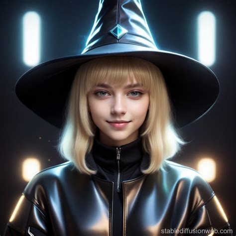 Androgynous Character In Futuristic Attire Stable Diffusion Online