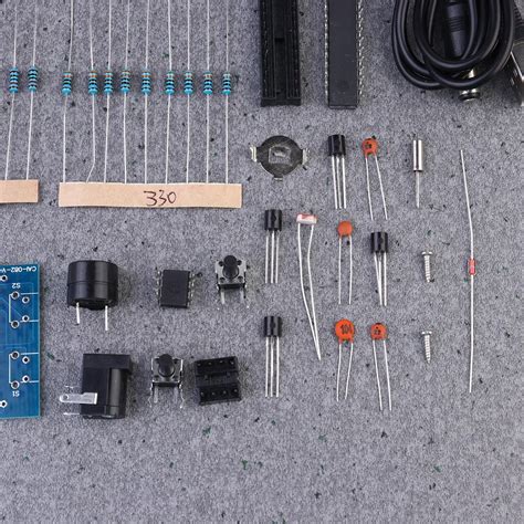 Goohochy 1set Scm Led Digital Clock Components Single Chip