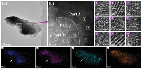 A Hrtem Images And Eds Mapping Of The Detecting Regions B The Download Scientific Diagram