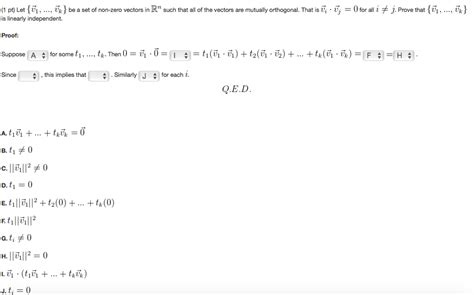 Solved Let V V K Be A Set Of Non Zero Vectors In Chegg