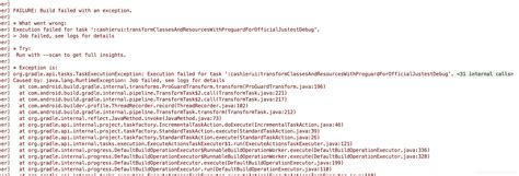 Faqrun With Stacktrace Option To Get The Stack Trace Run With